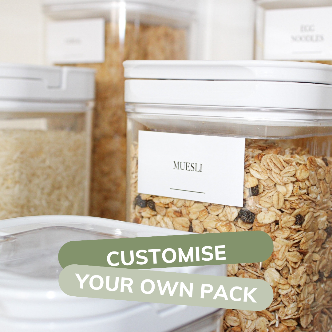 Custom Rectangle Flip Canister & Square Jar Stickers - 6 Label Pack ...