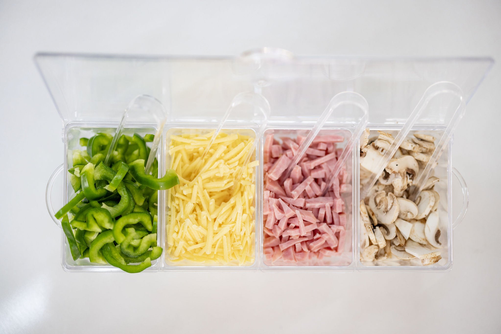 Condiment Serving Container with 4 inserts and tongs | Kitchen ...