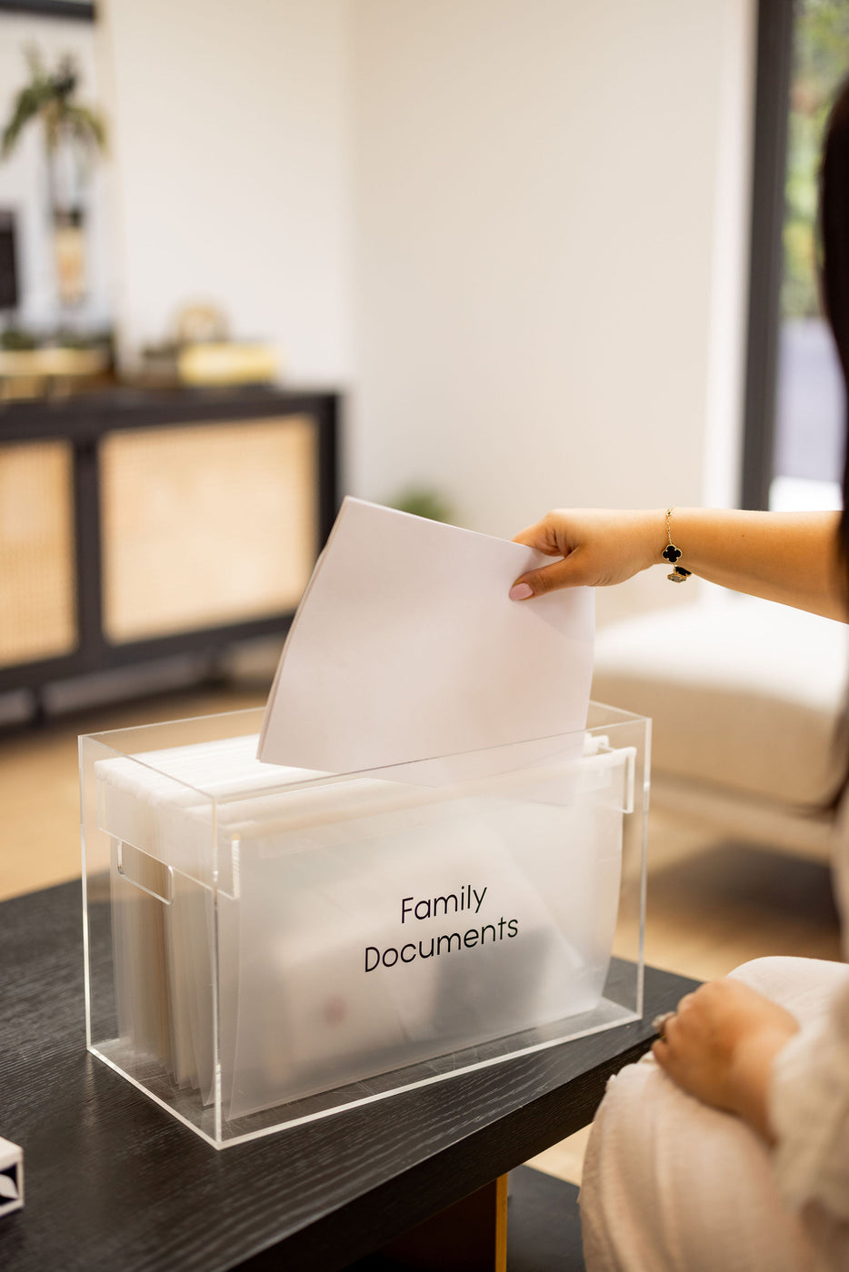 Acrylic Document Organiser – For Home Organisation - Little Label Co