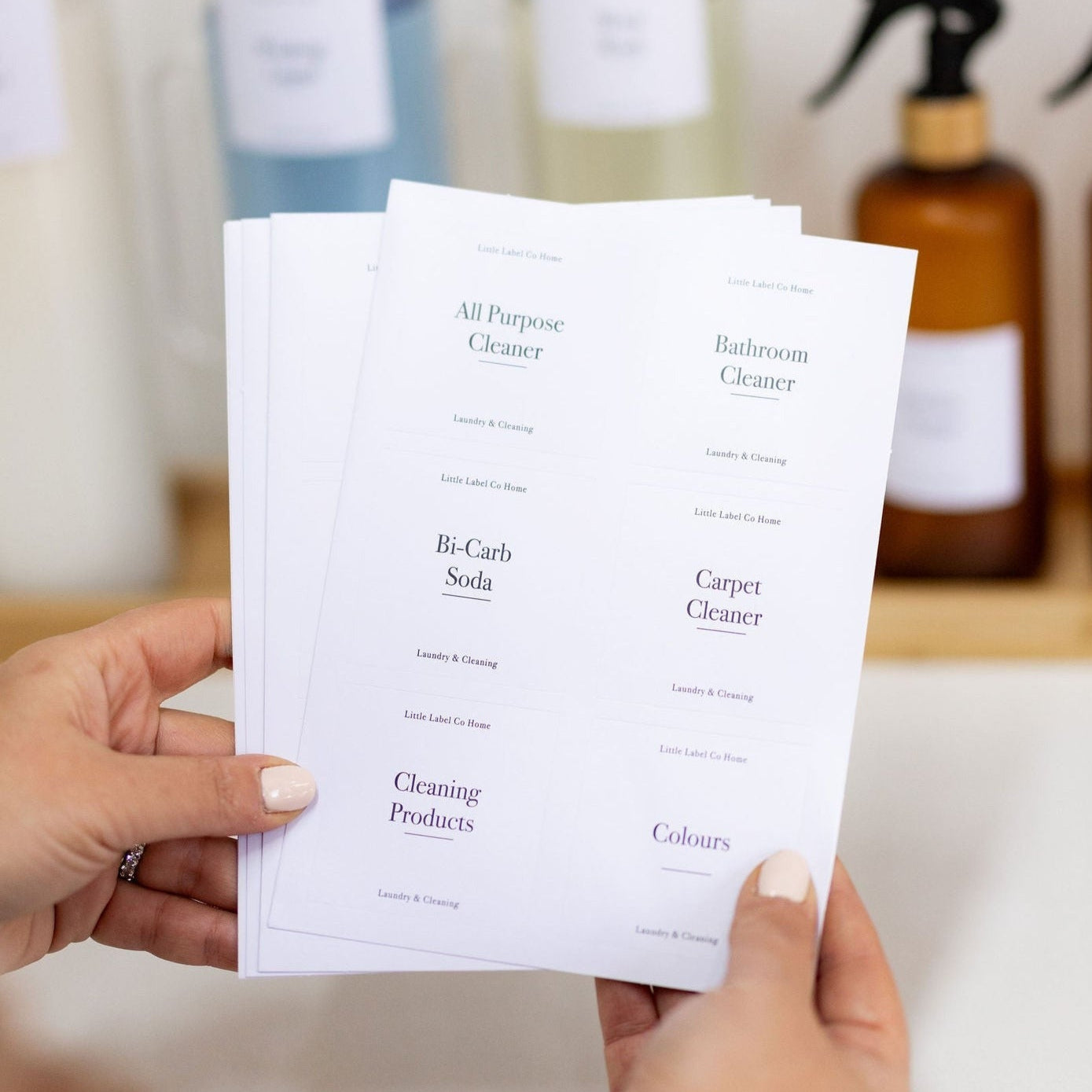 Laundry Cleaning Stickers, Square, Pack x 30 – Little — Little Label Co