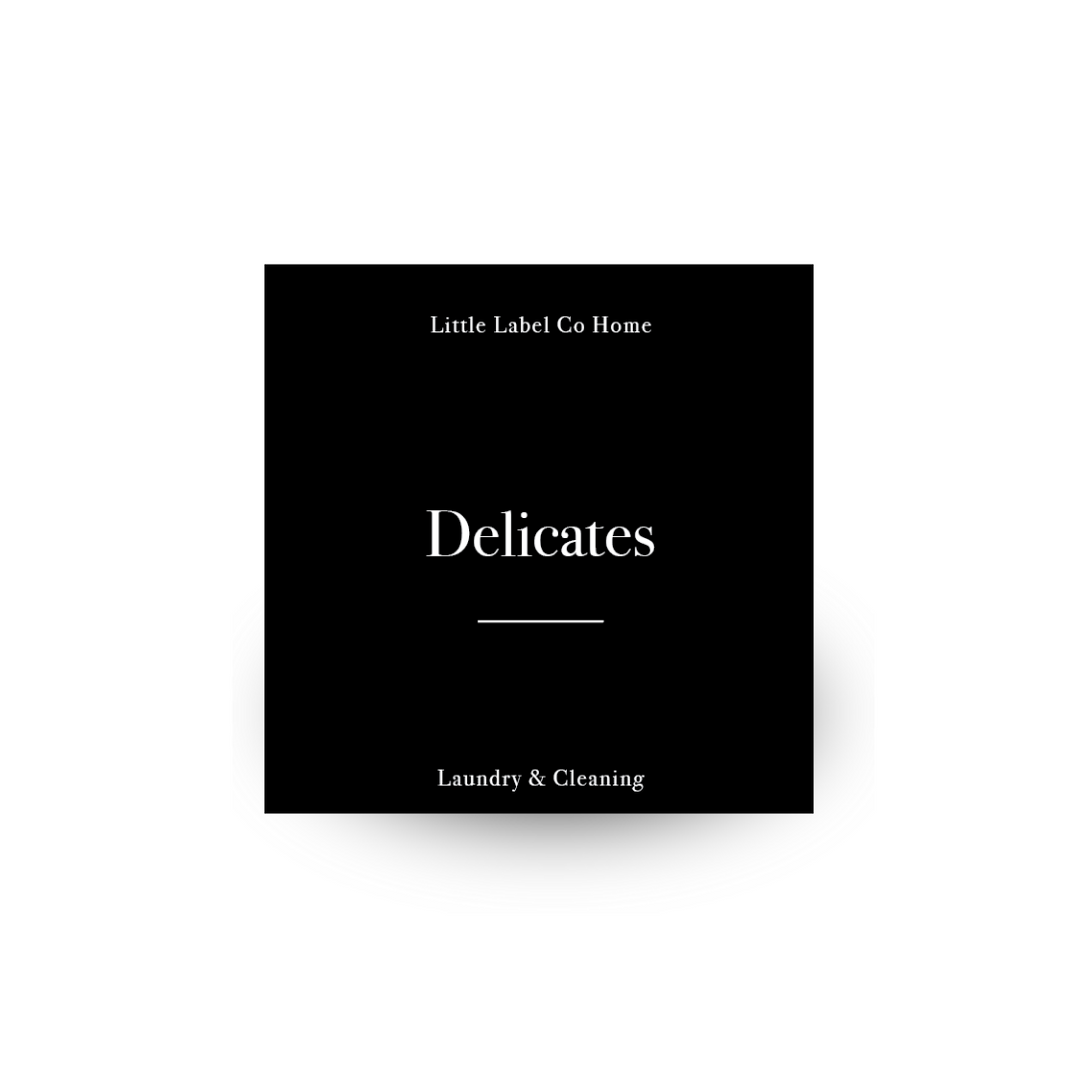 Laundry Cleaning Stickers Square Pack x 30 Labels - Little Label Co