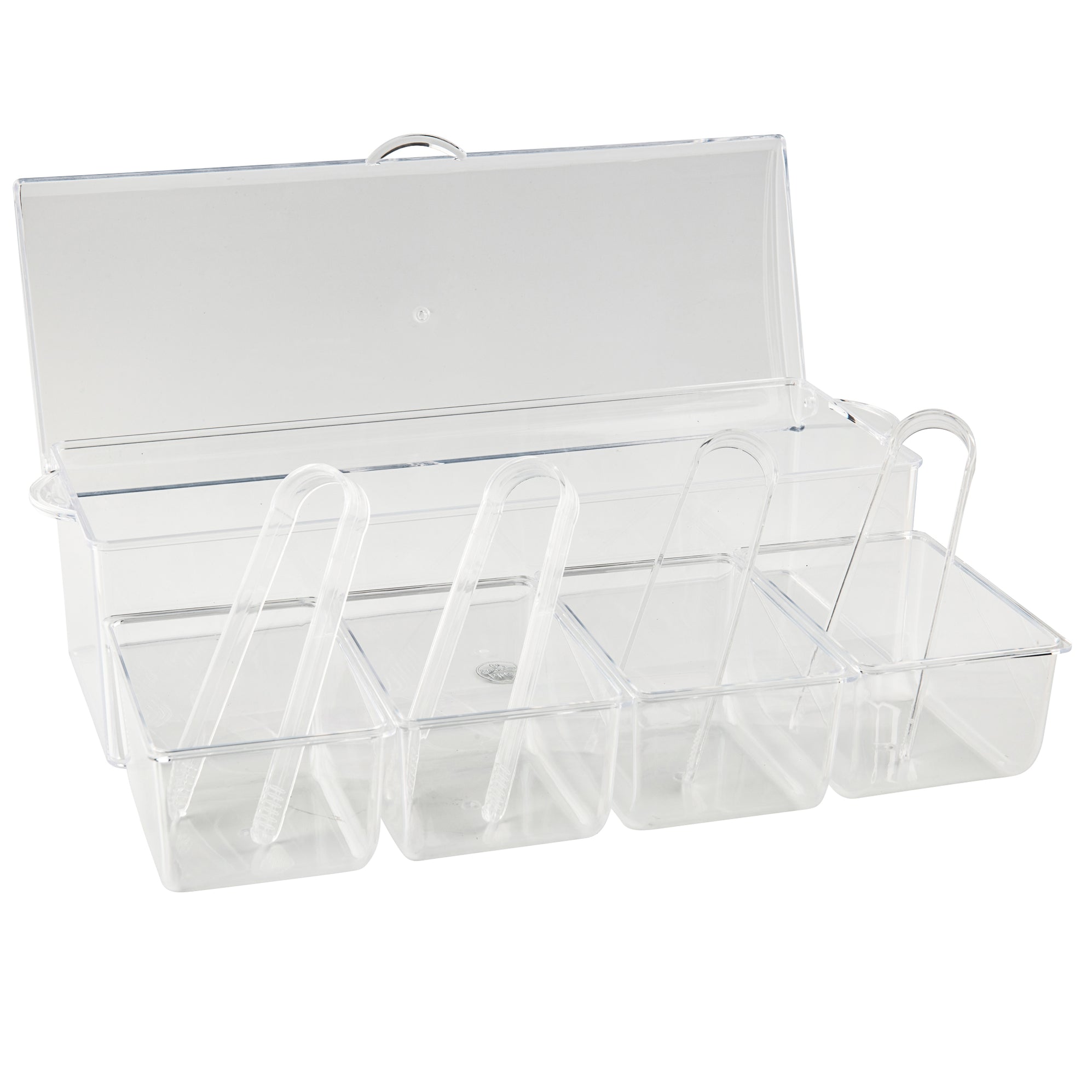 Condiment Serving Container with 4 inserts and tongs | Kitchen ...