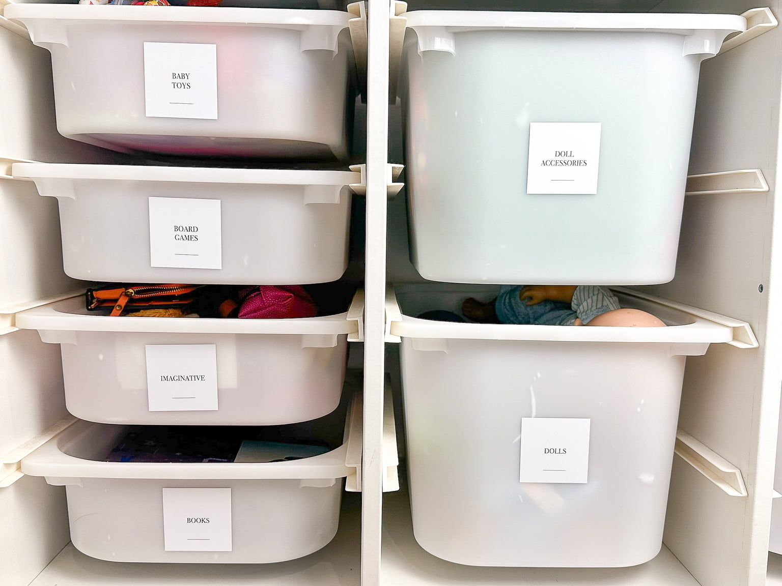 Peal and Stick our Pre-Printed Sticker Labels for all Spaces at Home ...