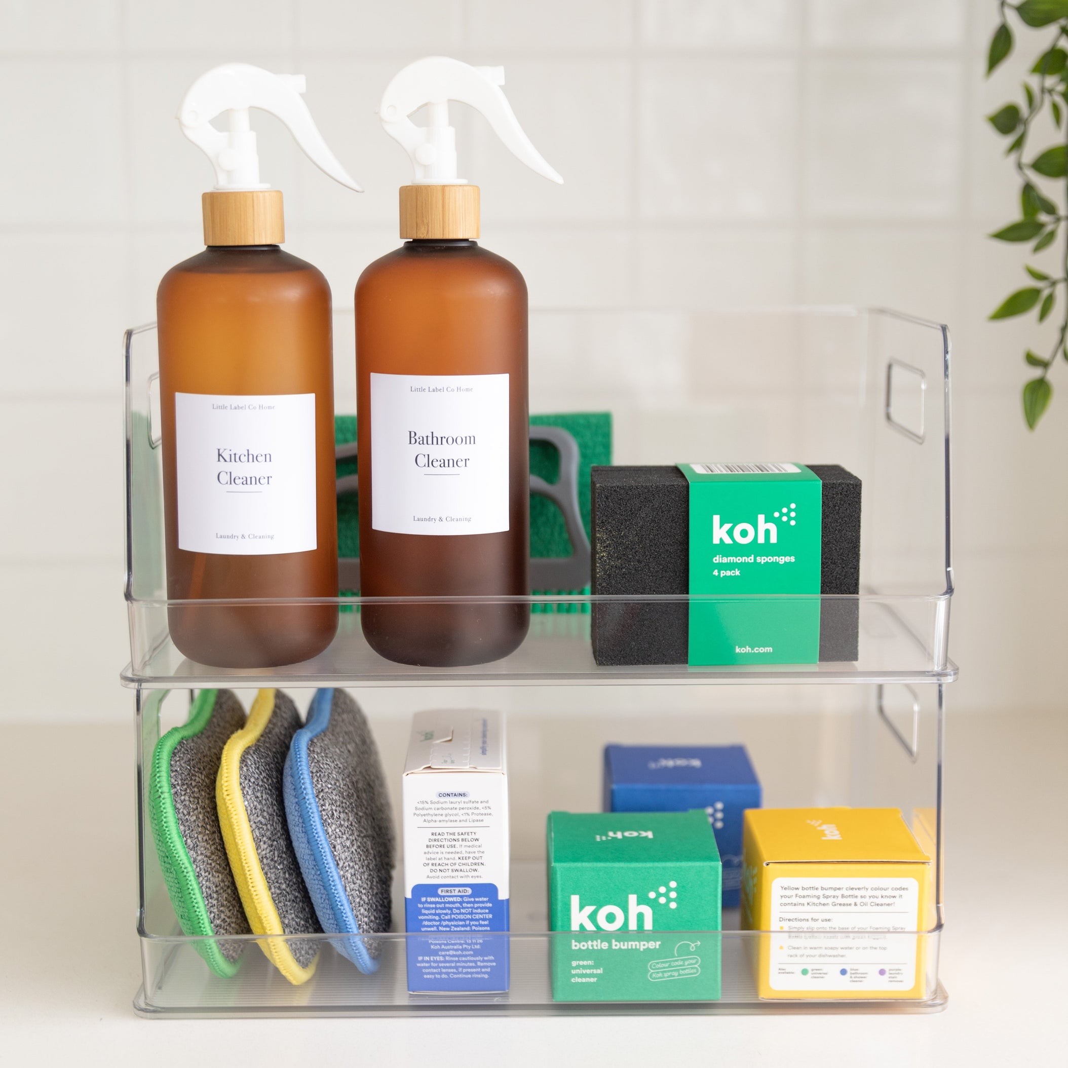 Clear Stackable Organiser Large - Little Label Co