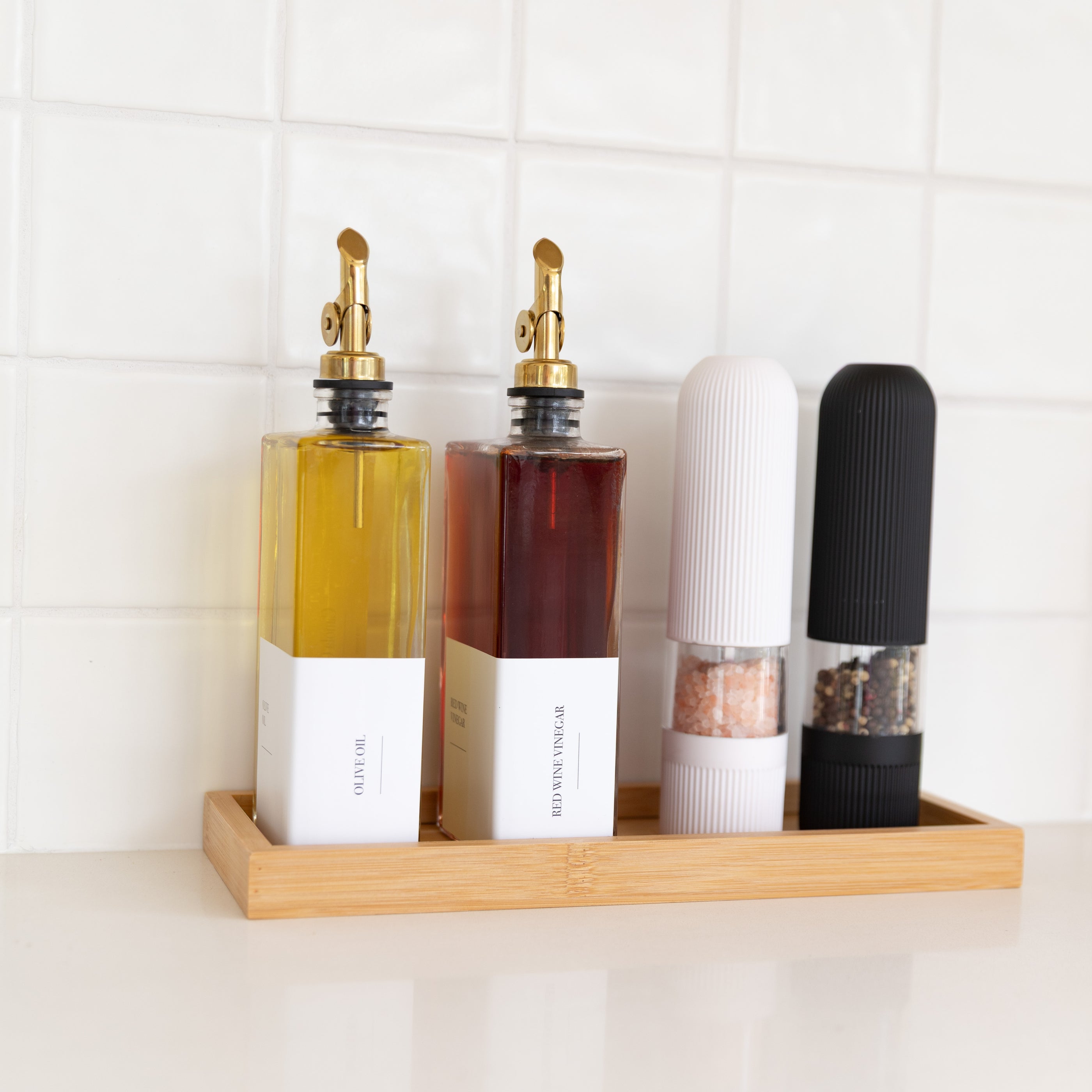 Bamboo Countertop Seasoning Station - Little Label Co
