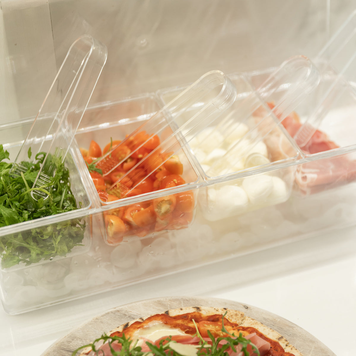Condiment Serving Container with 4 inserts and tongs | Kitchen ...