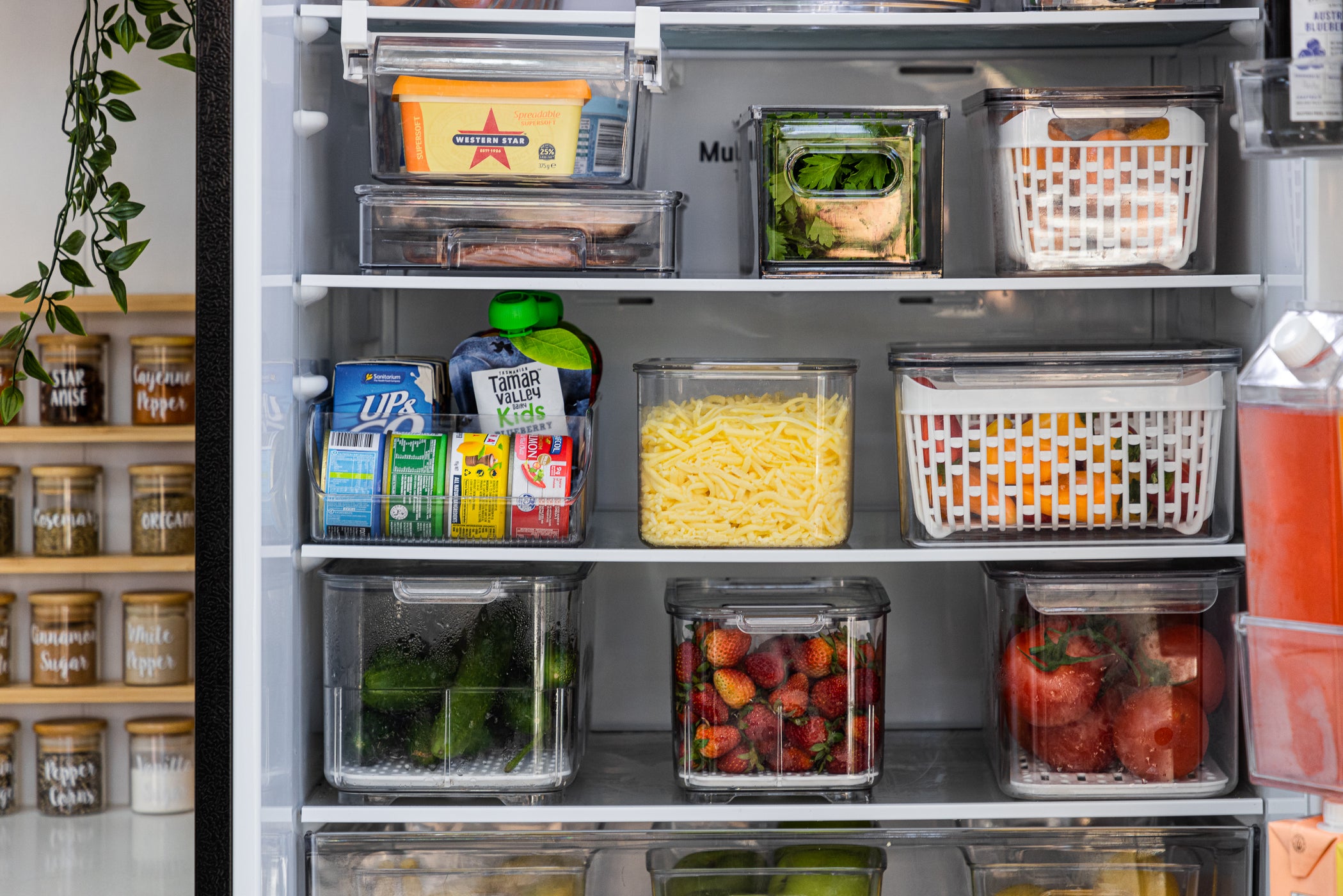 Fridge Organisers (Set of 3) | Fridge Organisation | Kitchen Storage ...