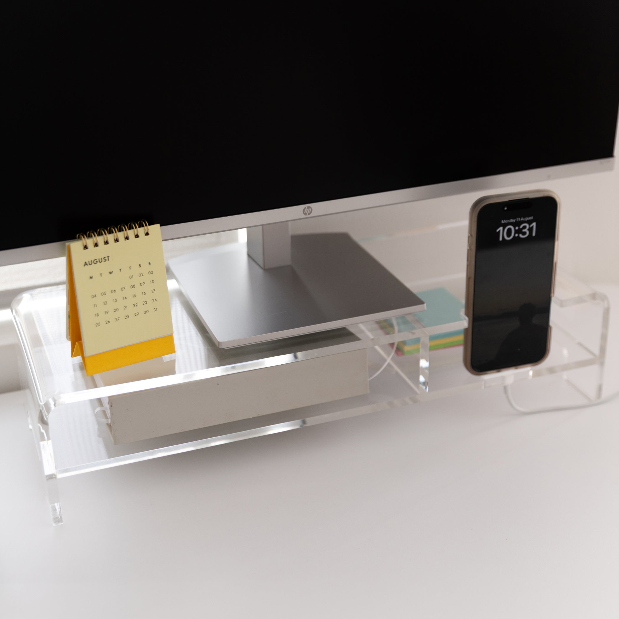 Acrylic Monitor Stand | Home Organisation | Office Storage