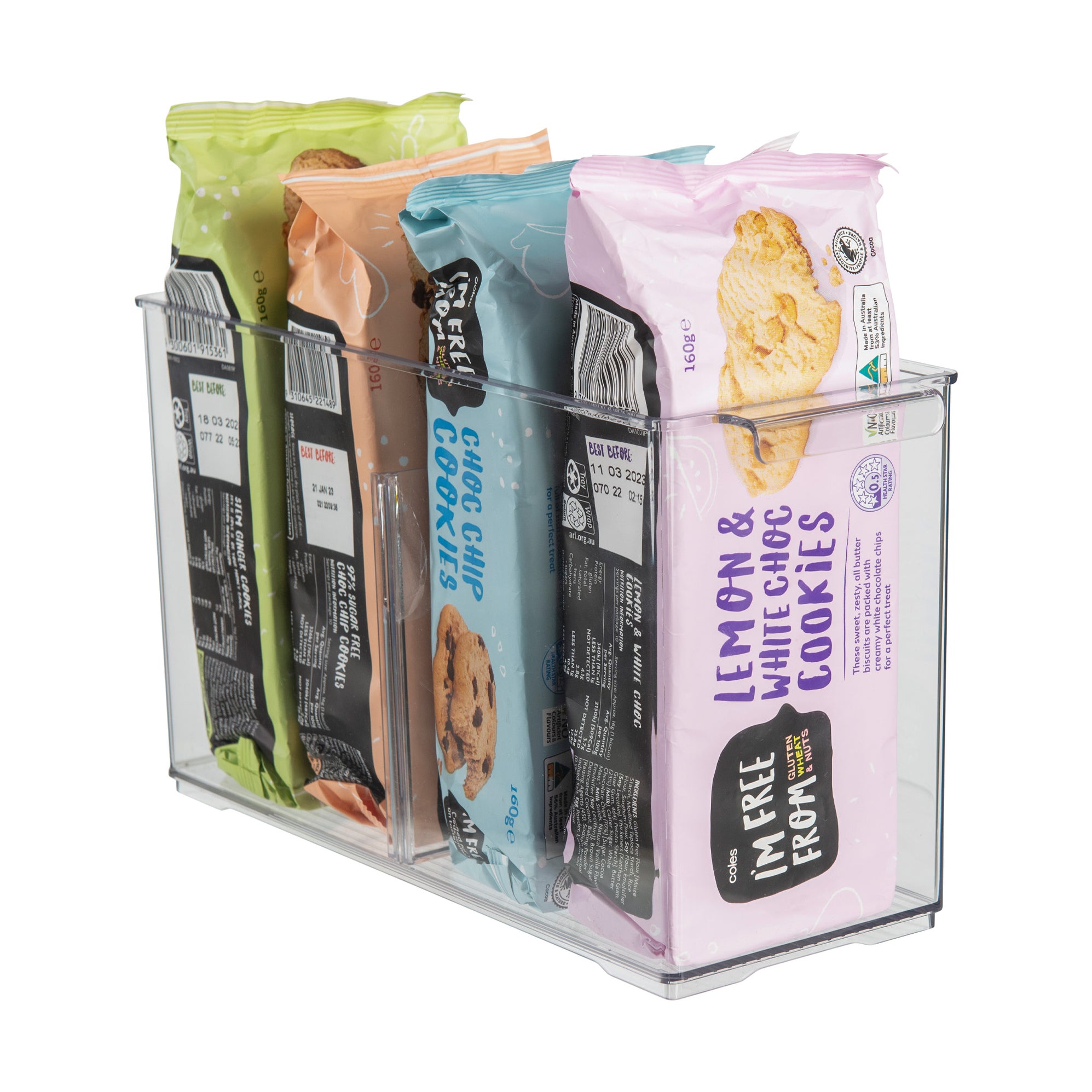 SHORT Stackable Pantry Storage Container 6 Pack - Little Label Co