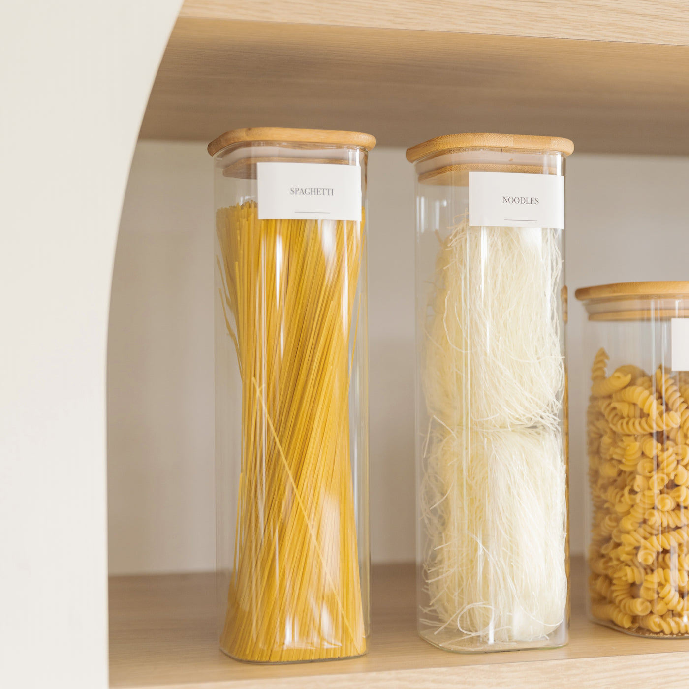 Square Bamboo Glass Pantry Pack – Little Label Co