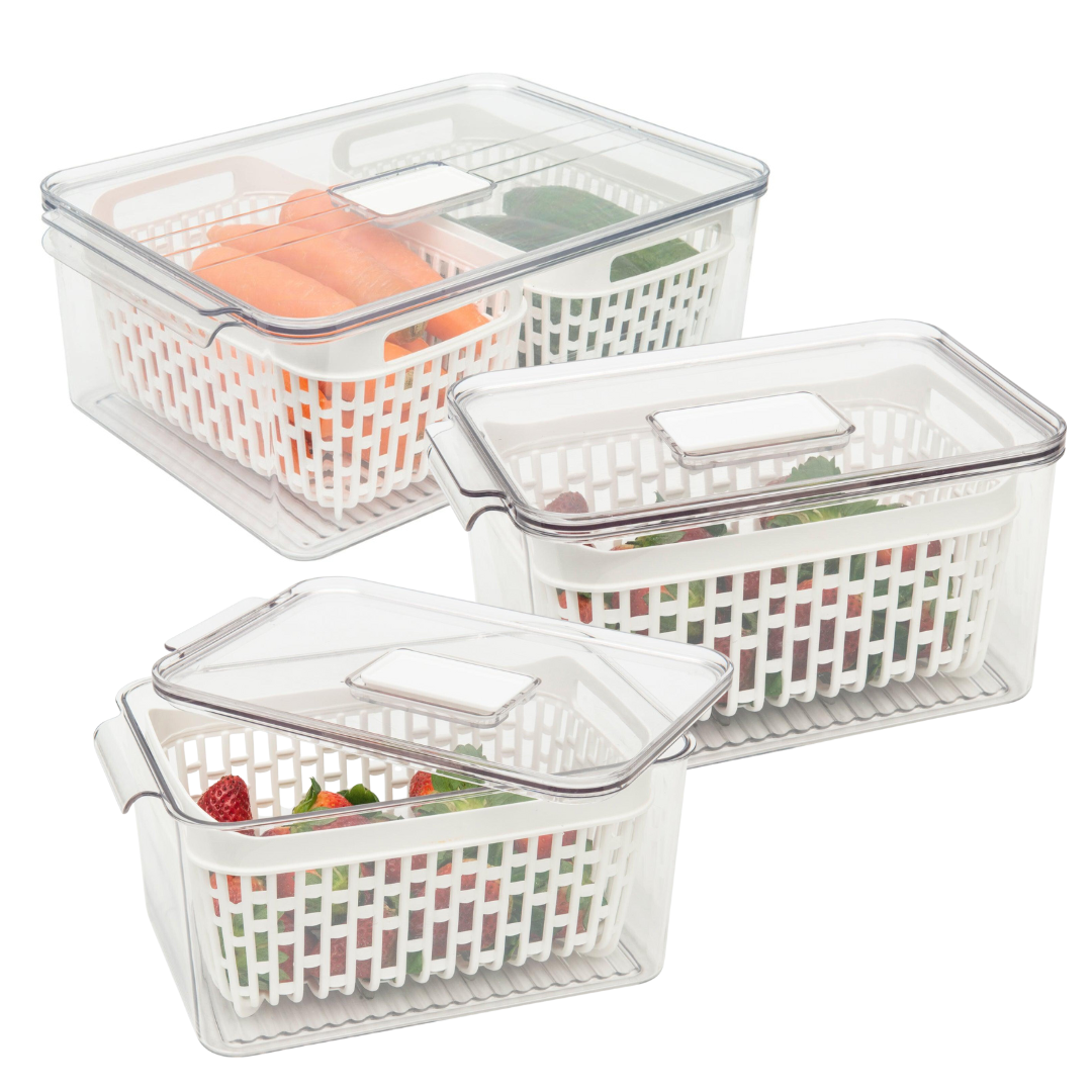 Fridge Storage Container with Basket Pack - Little Label Co