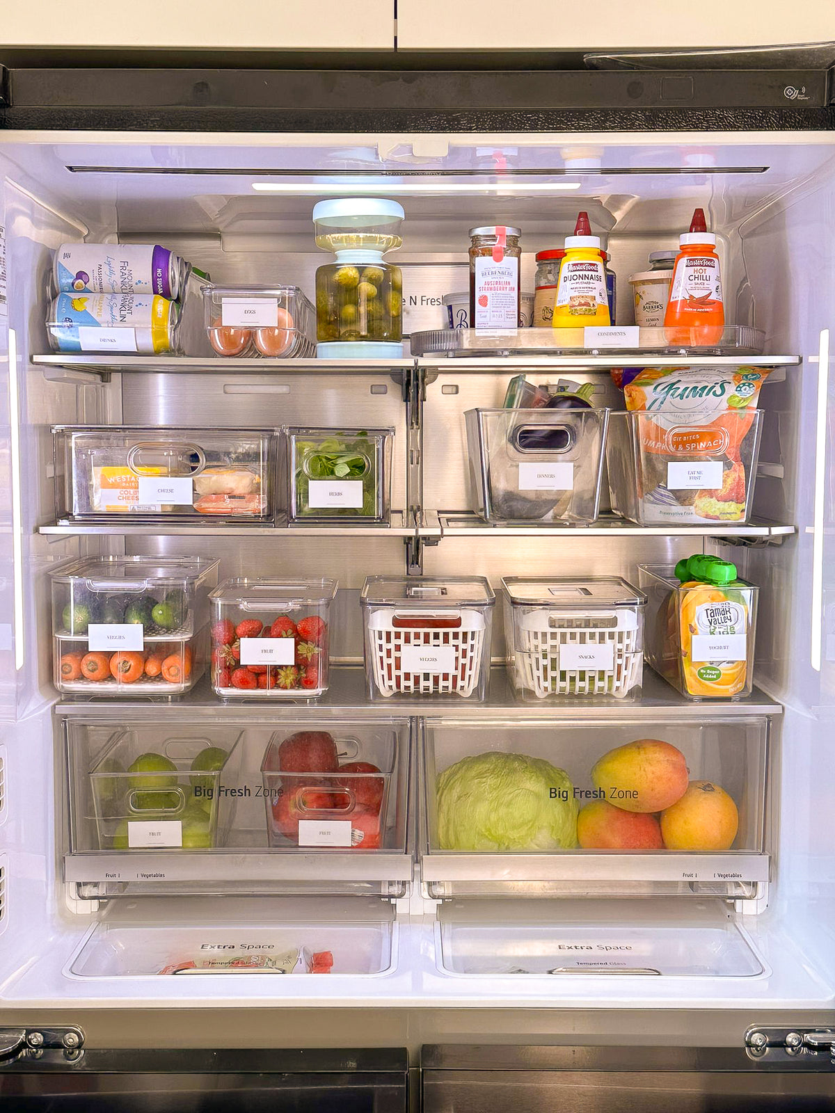 Fridge & Freezer Organisation Stickers - 36 Label Pack - Little Label Co