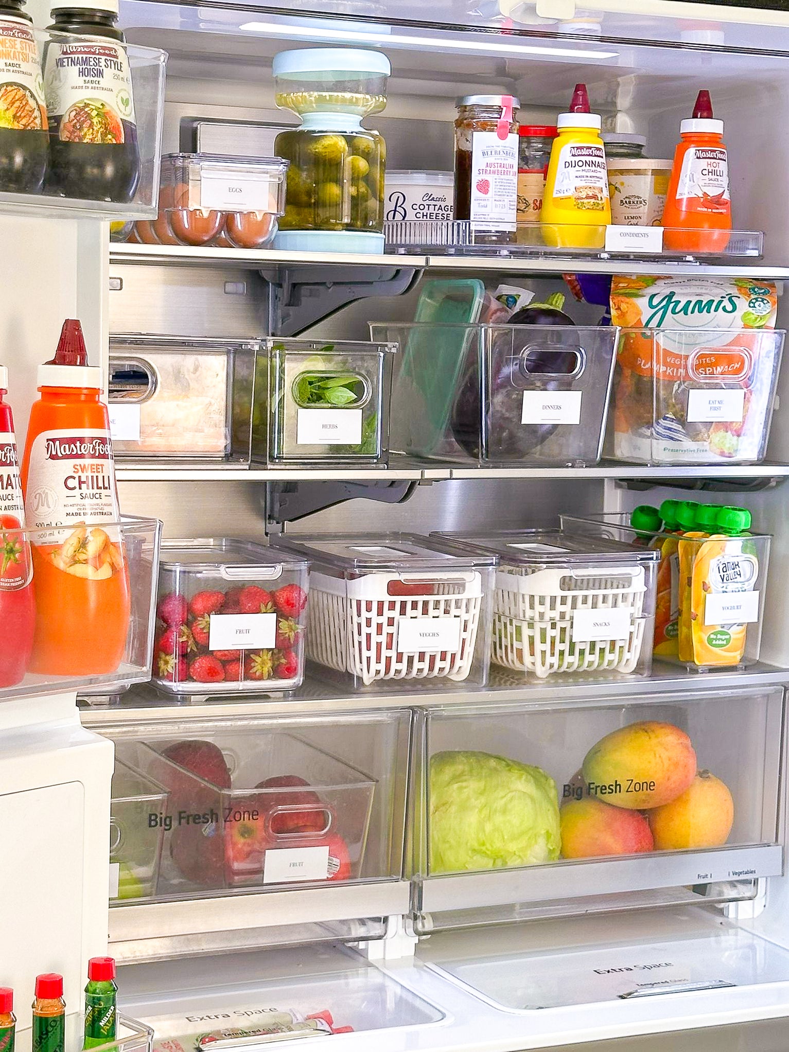 Fridge & Freezer Organisation Stickers - 36 Label Pack - Little Label Co