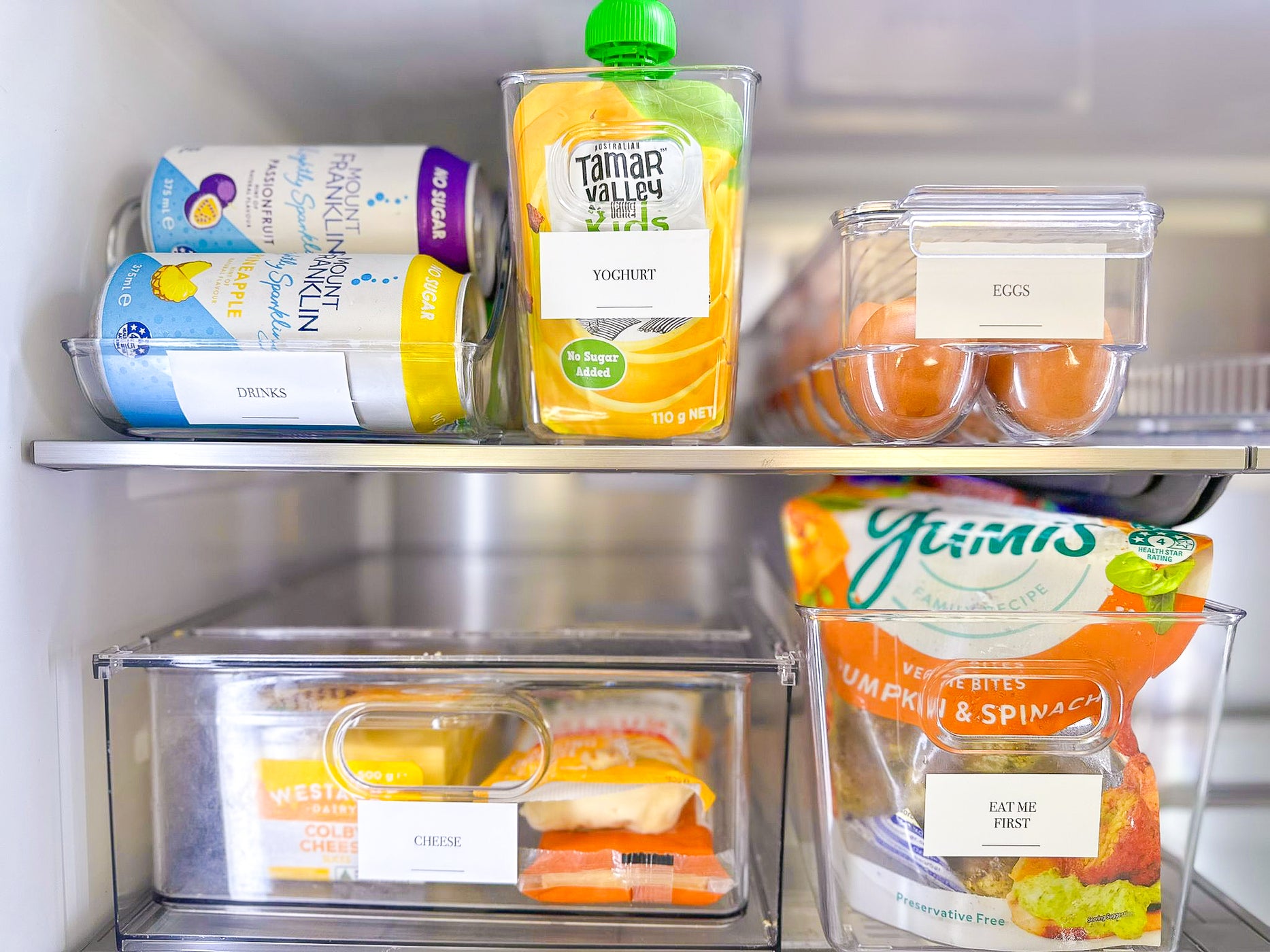 Fridge & Freezer Organisation Stickers - 36 Label Pack - Little Label Co