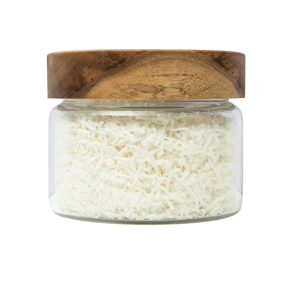 Acacia Glass Containers & jars | Kitchen and Pantry Acacia Storage Jars ...