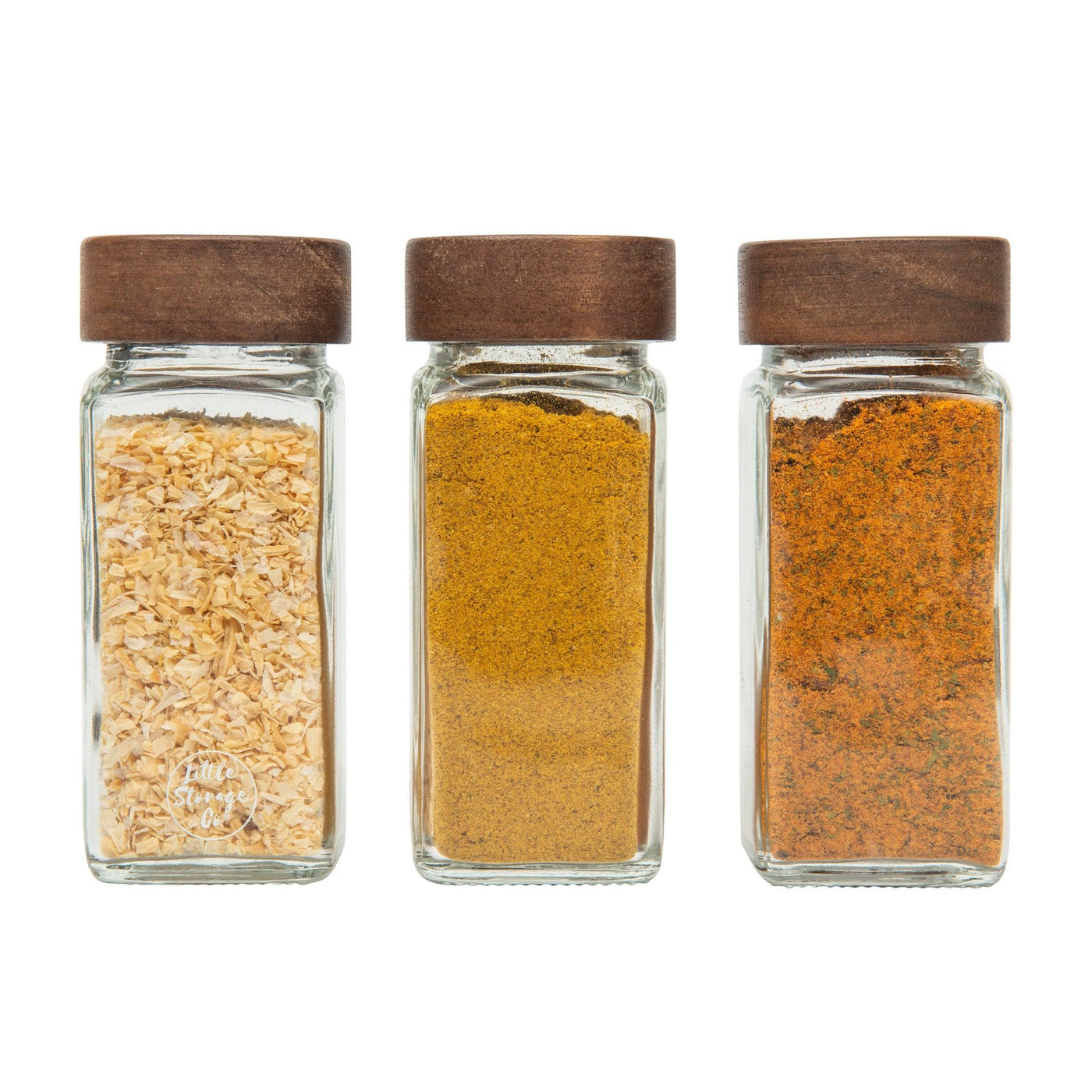 Acacia Wood Shaker Spice Jars 125ml for Herb and Spice Storage – Little ...
