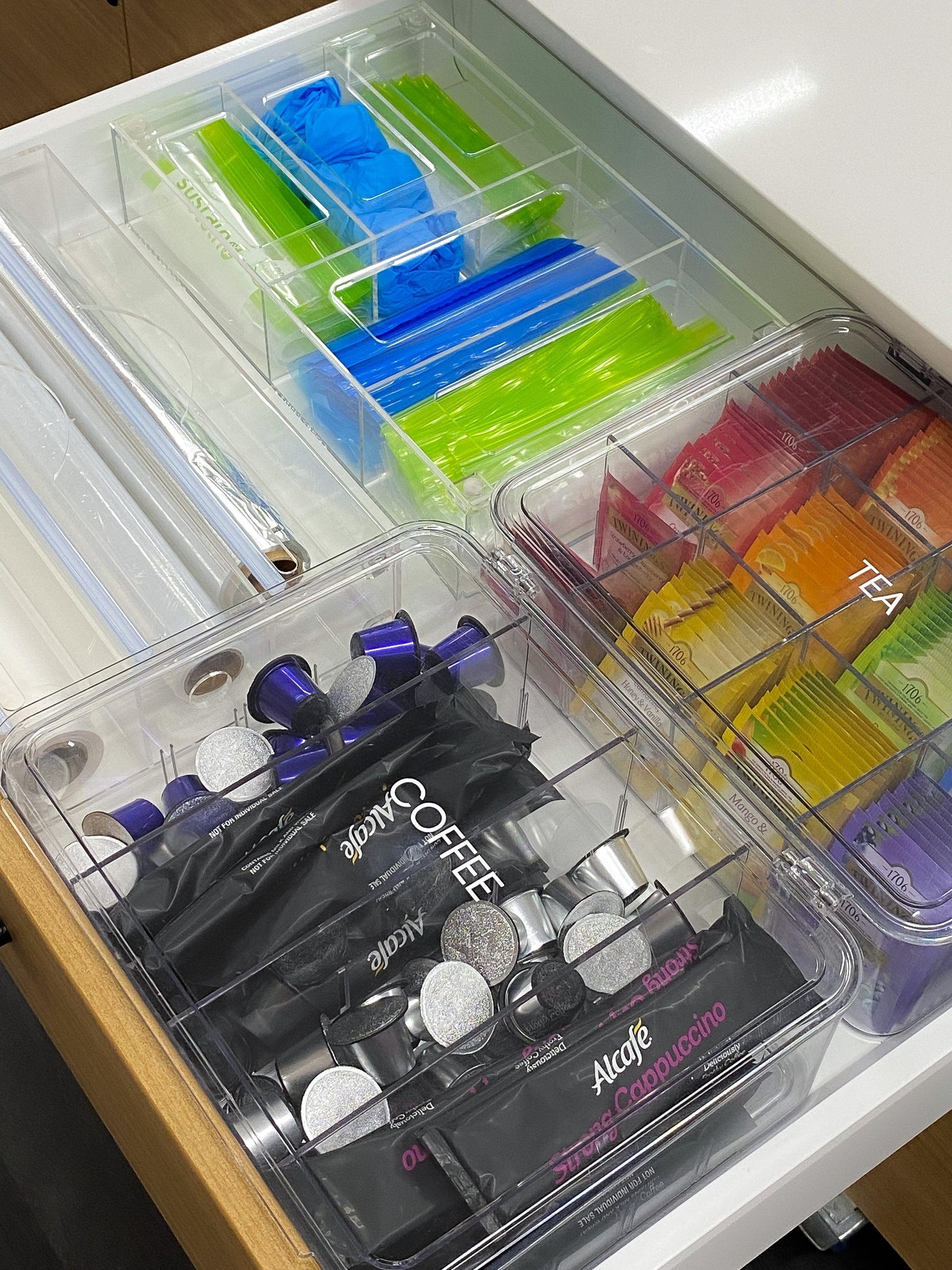 Acrylic Sandwich Bag Organiser - Little Label Co