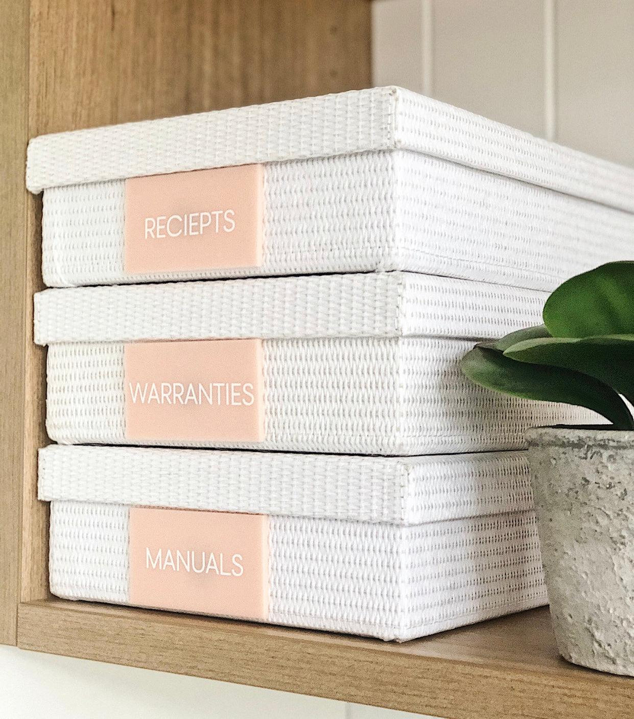 Custom Acrylic Tags (with Vinyl label) | Little Label Co