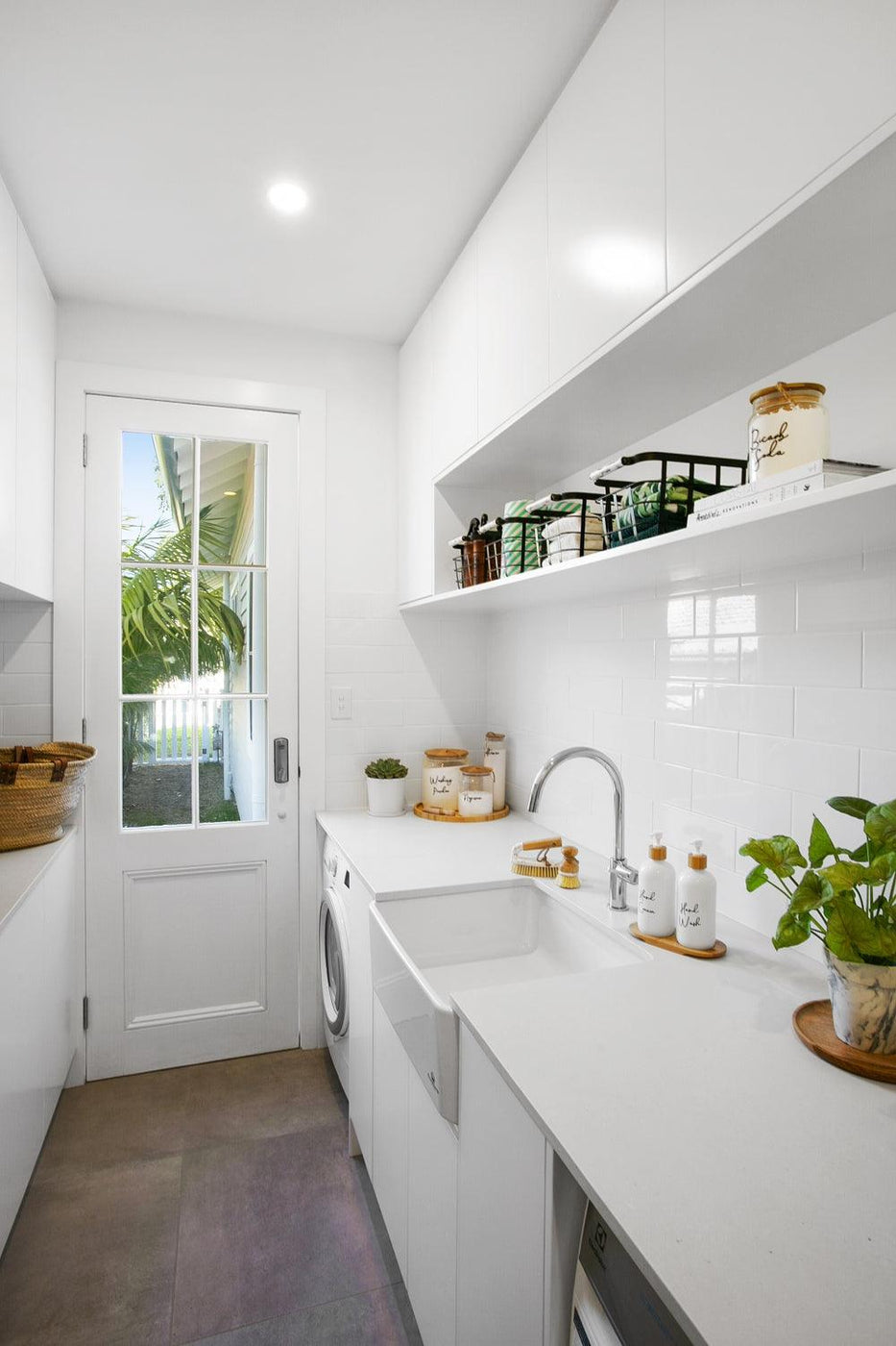 Bamboo and Glass 5 Piece Laundry Pack with Liquid Jar | Laundry ...