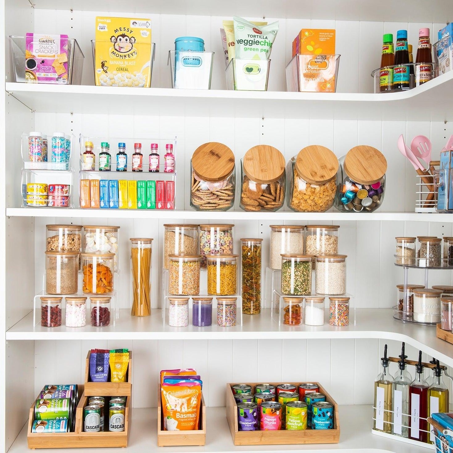 Little Label Co Snack Jar, Cookie Jar or Cereal Container | Pantry ...