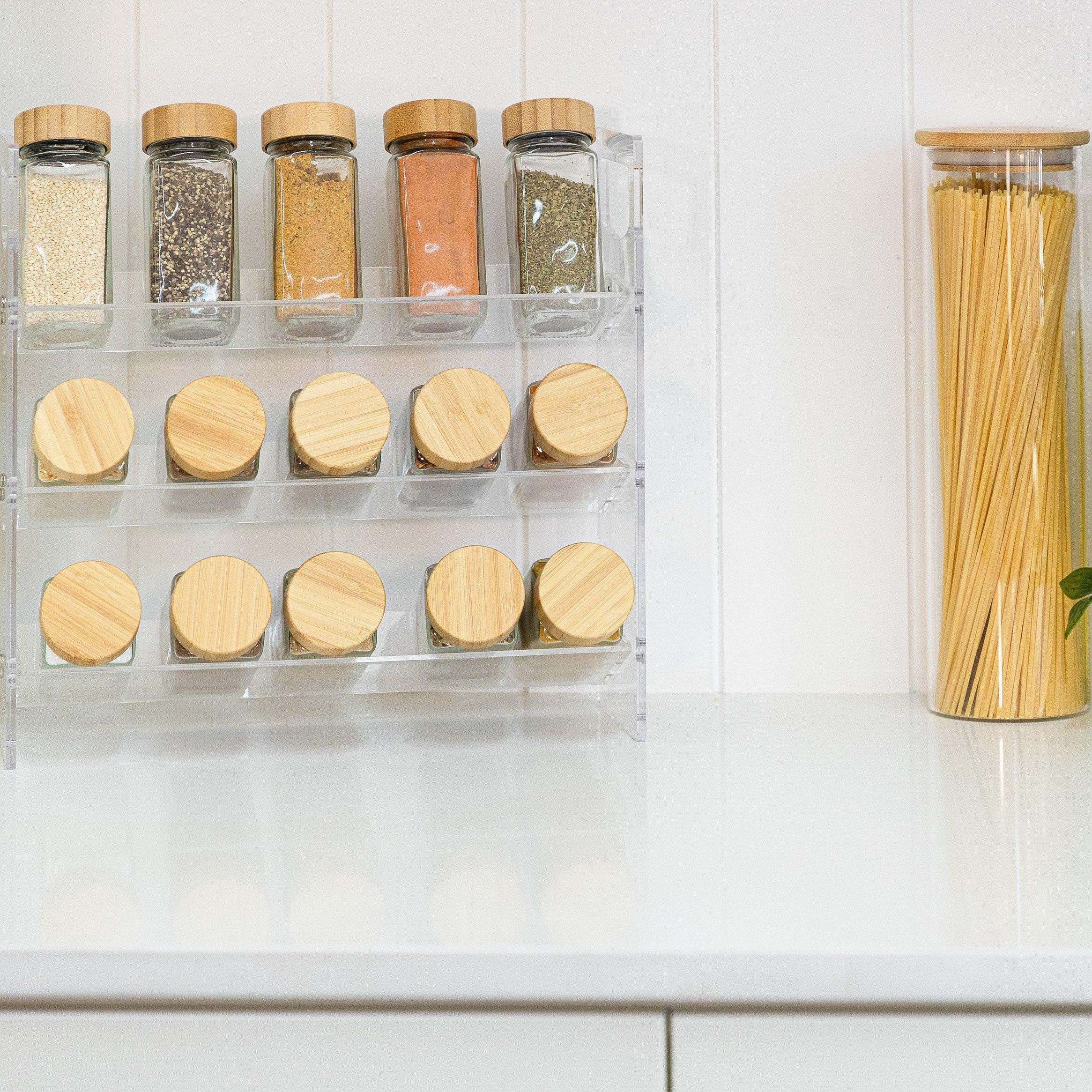 Bamboo Herb & Spice Shaker Jar Kitchen Organisation – Little Label Co