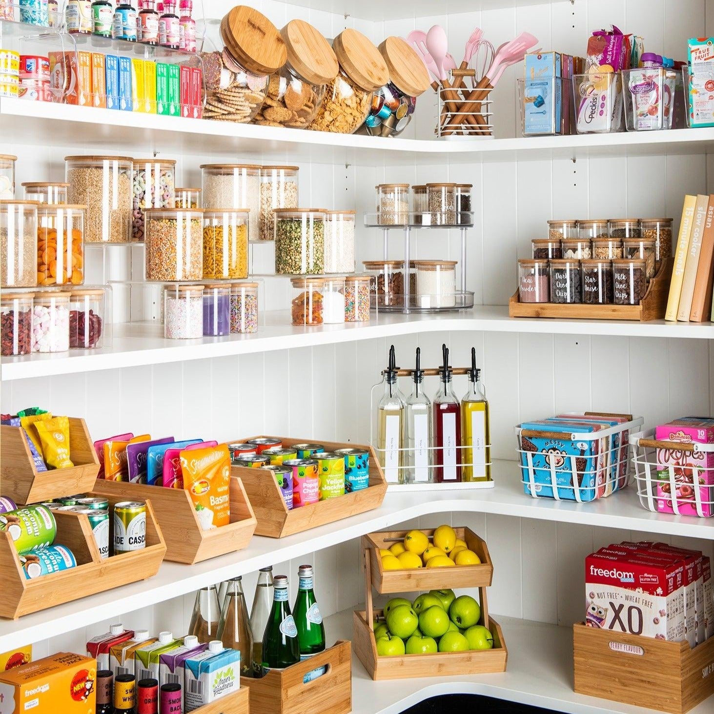 Bamboo Stackable Organiser Large - Little Label Co