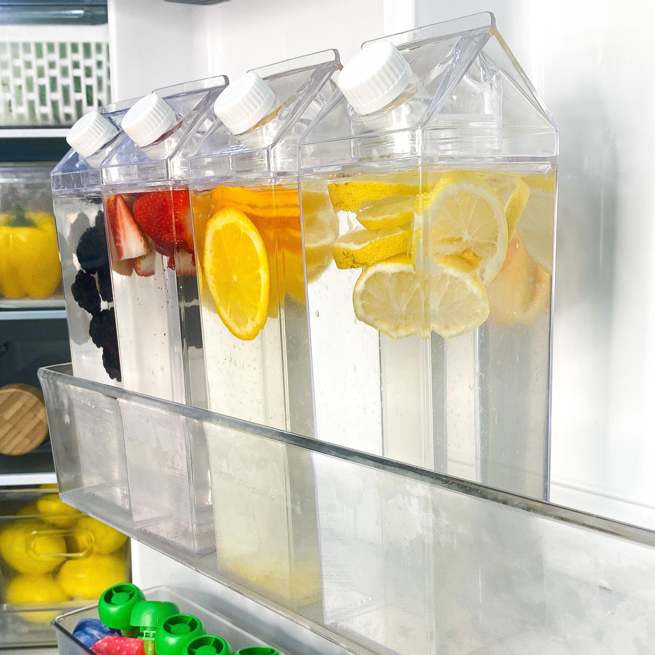 Clear Drink Container 1 Litre for Fridge Organisation — Little Label Co