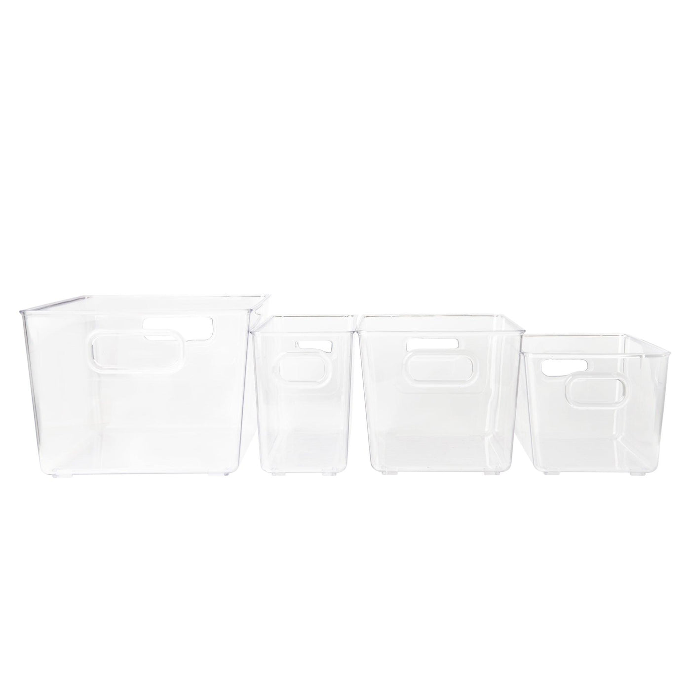 Clear Bathroom Storage Tub Small - Little Label Co