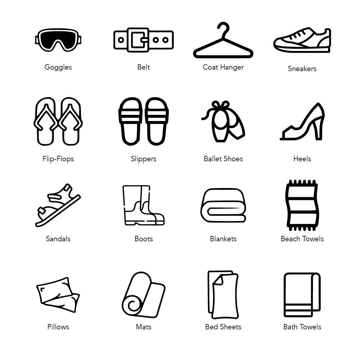 Bedroom Organisation and Storage Image Labels - Little Label Co