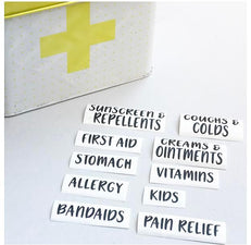 Custom First Aid Labels for Organisation and Storage — Little Label Co