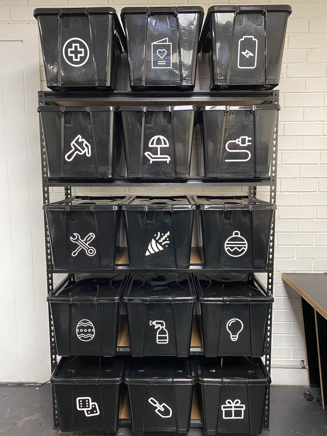 Garage Image Decal Labels - Little Label Co