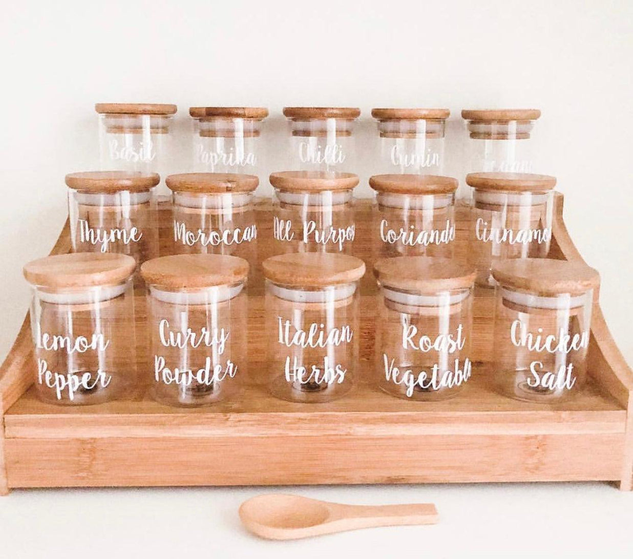 Custom Vinyl Herb and Spice Labels For Kitchen and Pantry Organisation ...