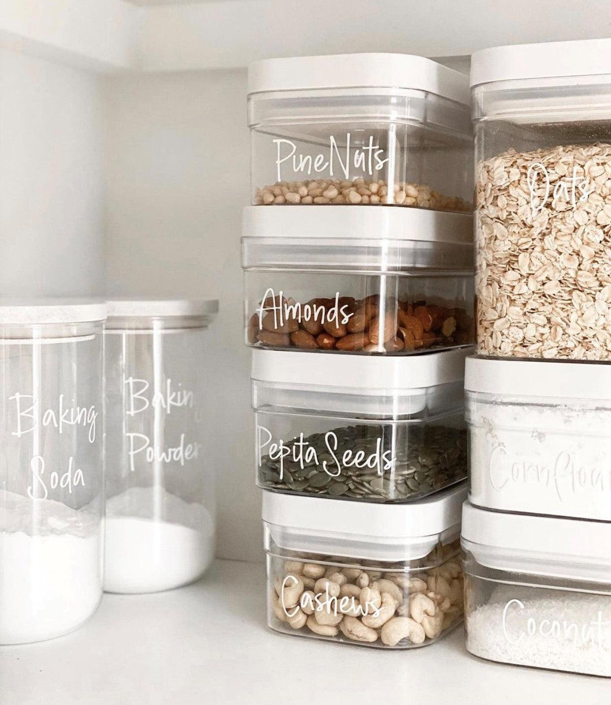 Custom LLC Flip Canister and Square Glass Jar Vinyl Decal Labels ...