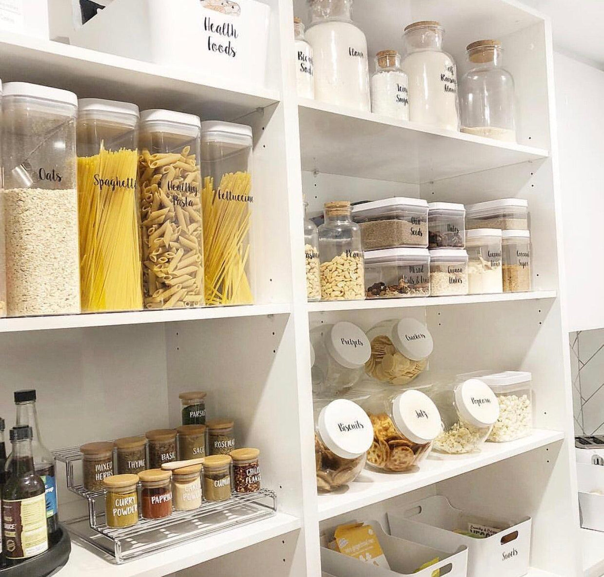 Custom Made Vinyl Pantry and Kitchen Labels — Little Label Co