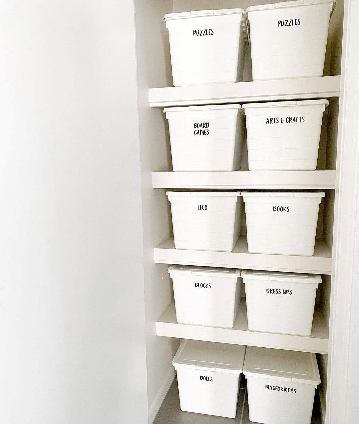 Custom Toy Room & Large Storage Tub Labels | Little Label Co | Custom ...