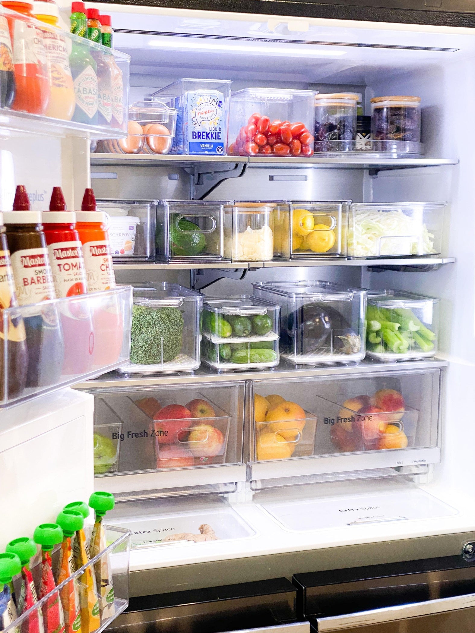 Fridge Organisers (Set of 3) | Fridge Organisation | Kitchen Storage ...