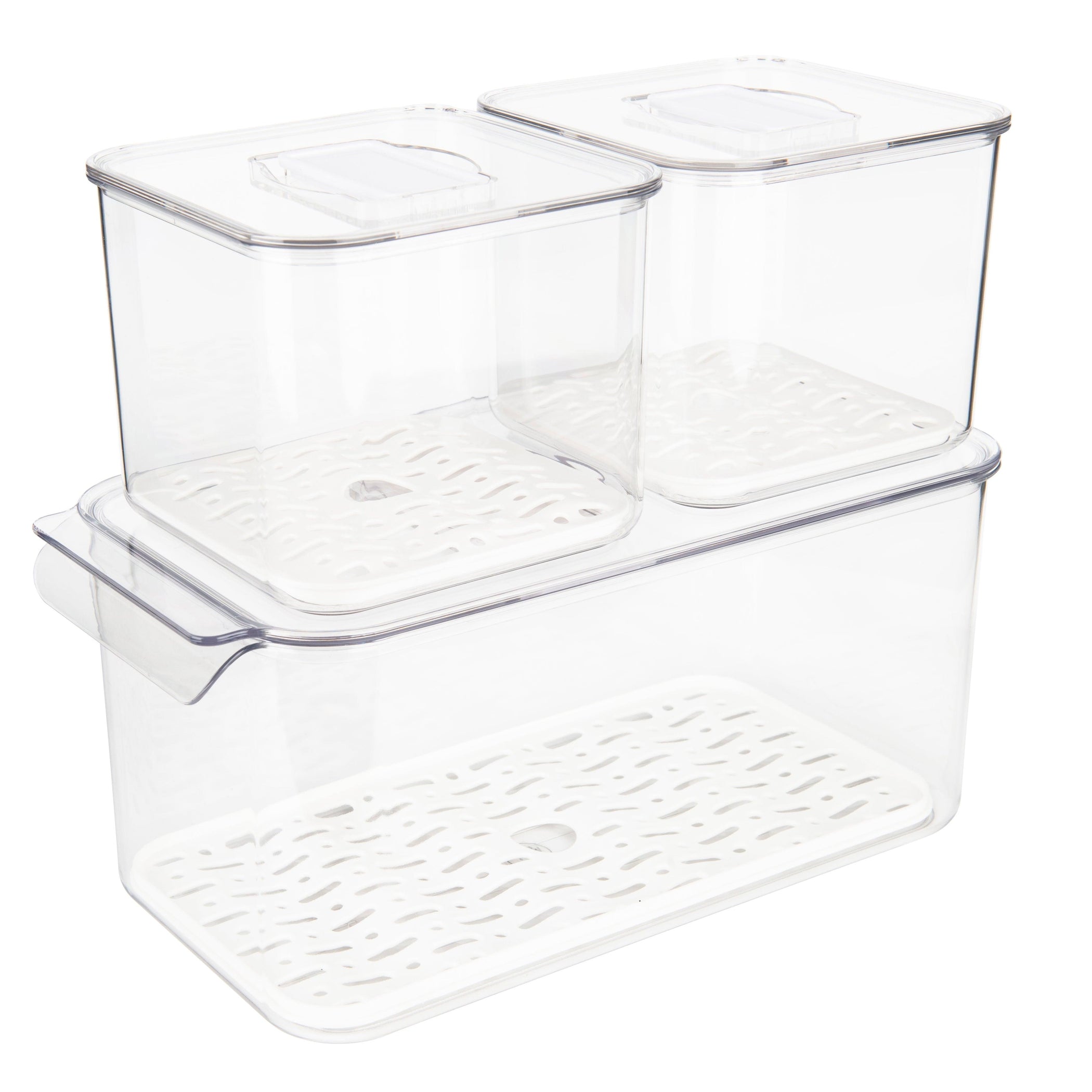 Fridge Organisers (Set of 3) | Fridge Organisation | Kitchen Storage ...