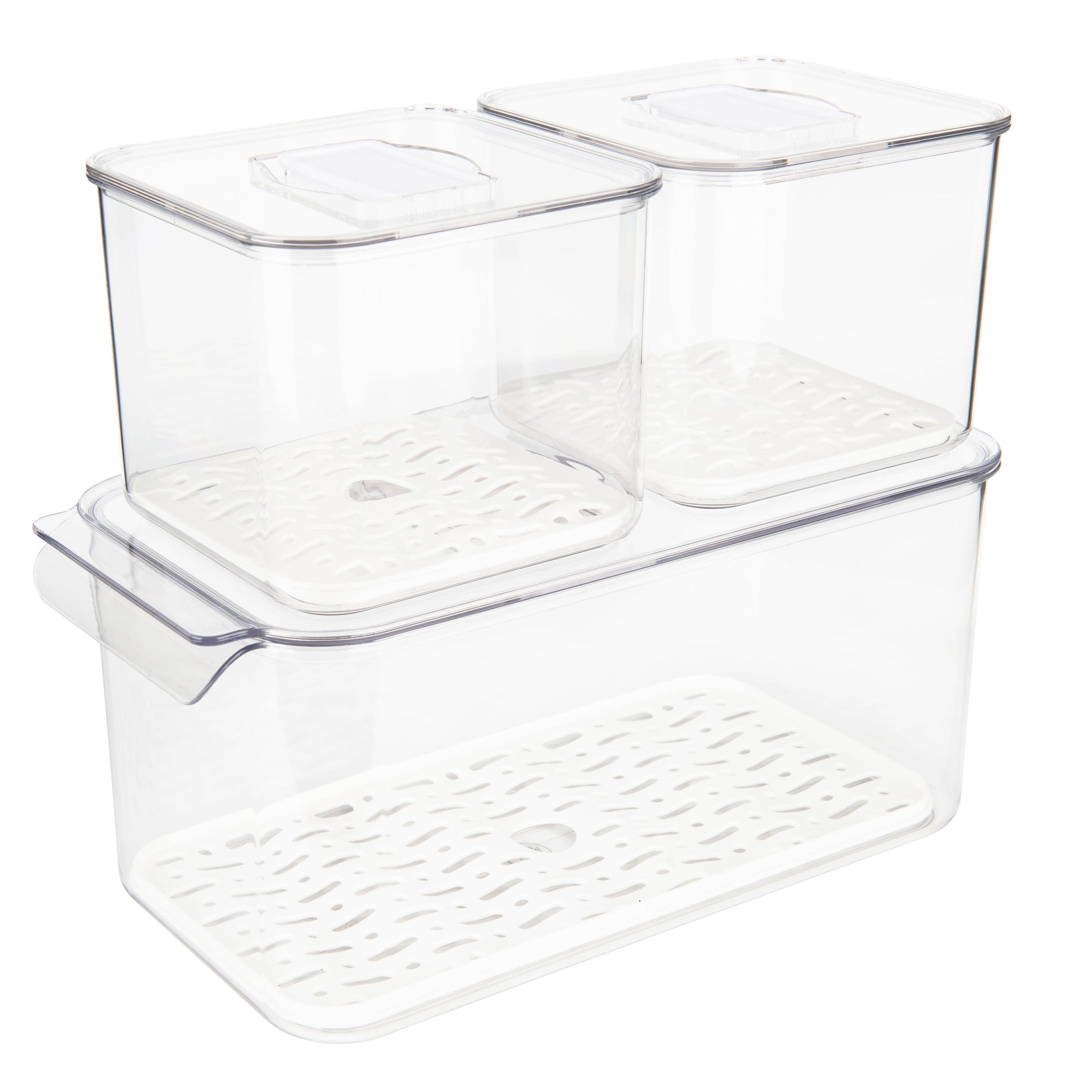 Fridge Organisers (Set of 3) | Fridge Organisation | Kitchen Storage ...