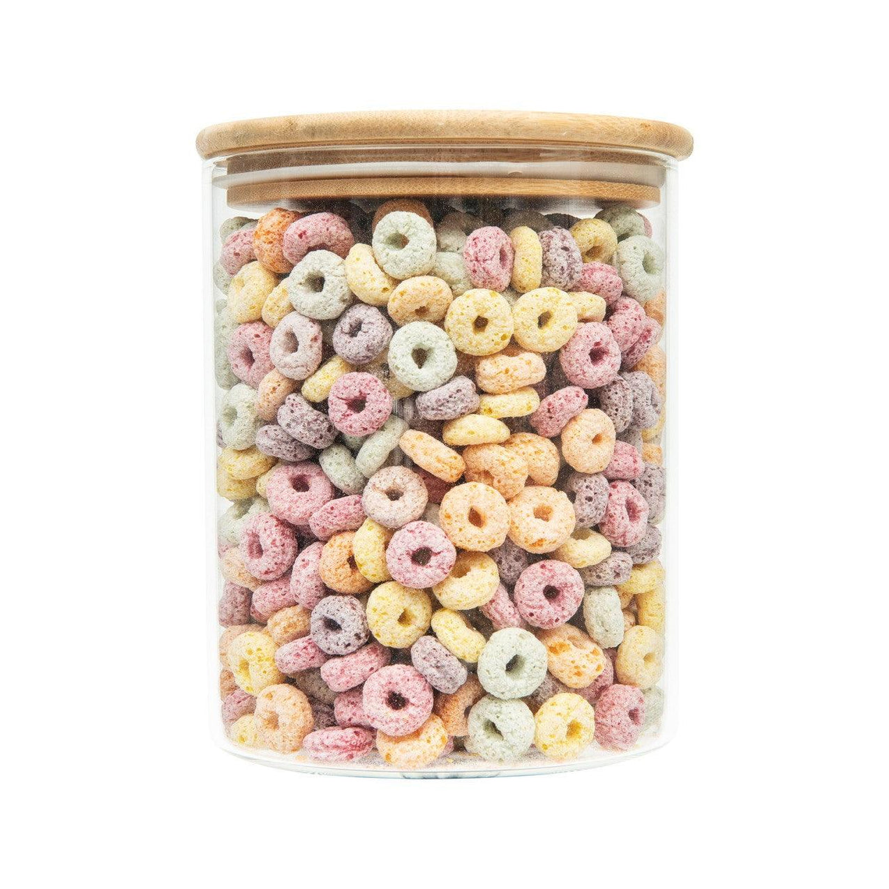 Glass Storage Jar with Bamboo Lid For Your Pantry and Kitchen, 2L ...
