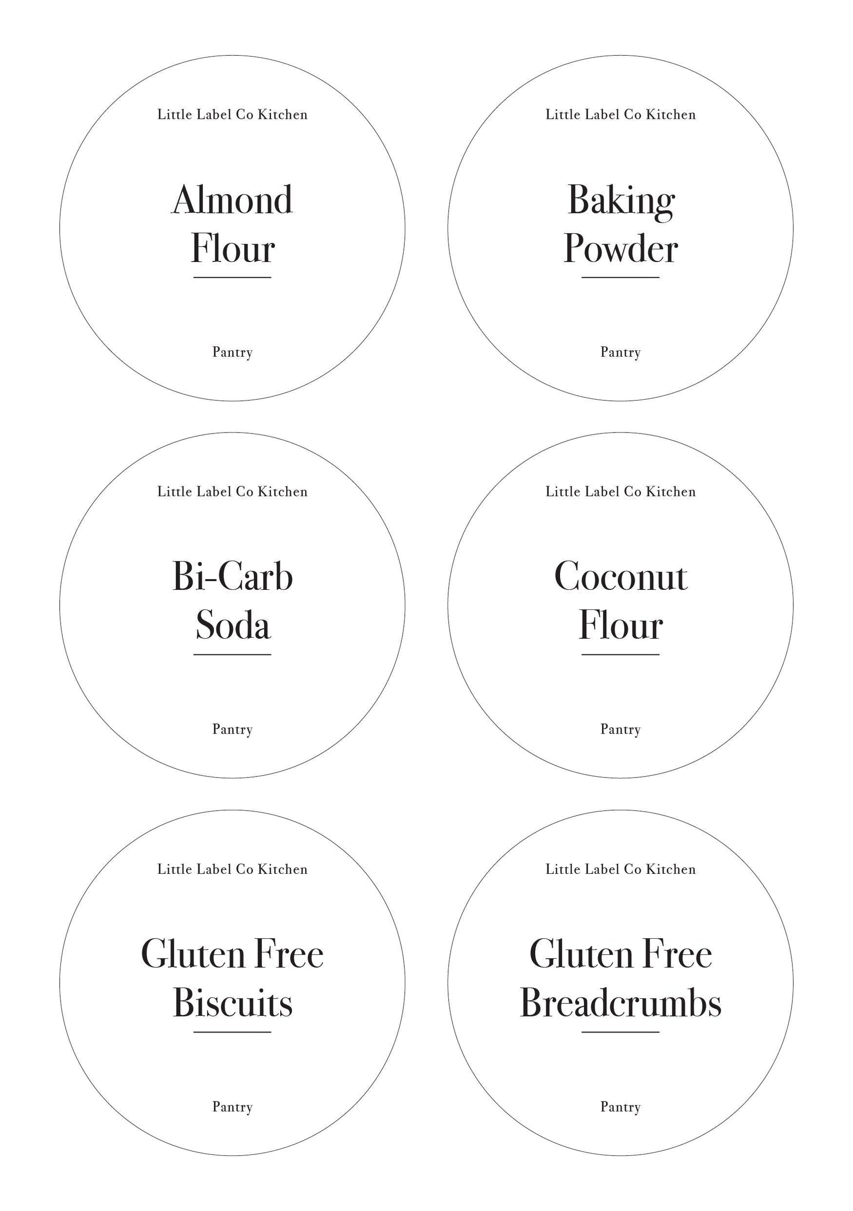 Gluten Free Pantry Stickers (24 Labels) - Little Label Co