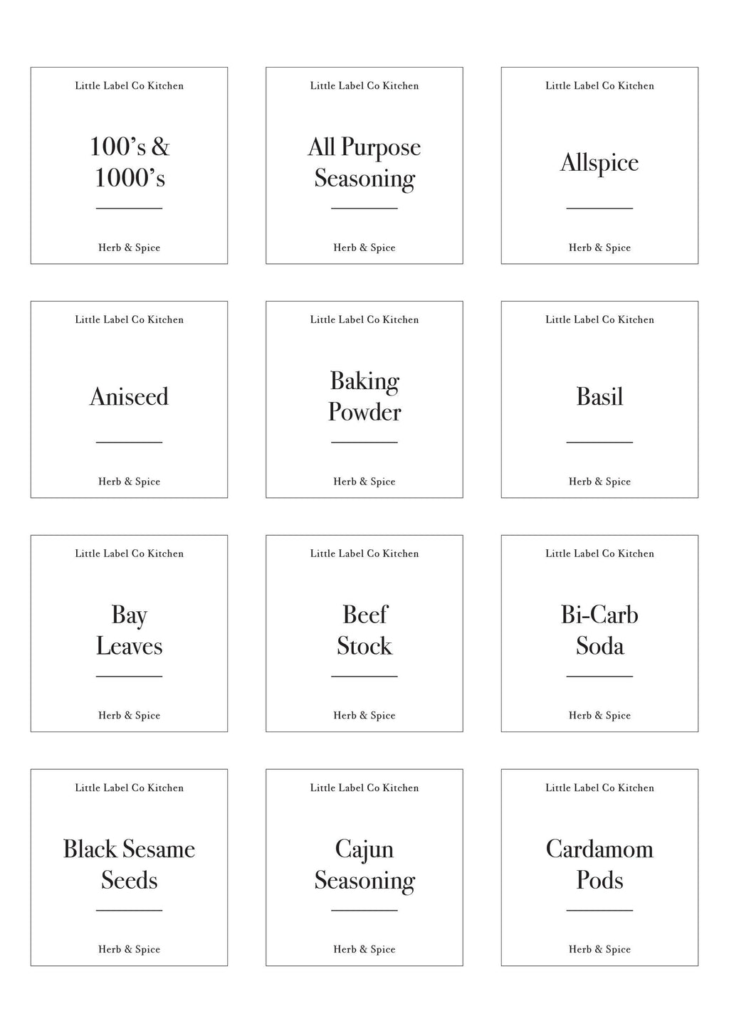 Peal and Stick our Pre-Printed Sticker Labels for all Spaces at Home ...