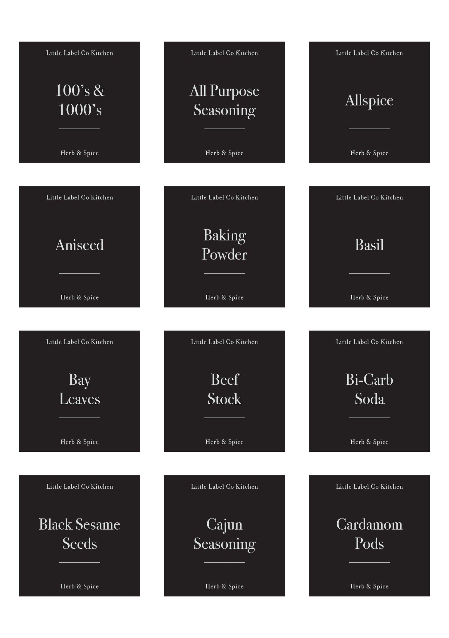 Peal and Stick our Pre-Printed Sticker Labels for all Spaces at Home ...