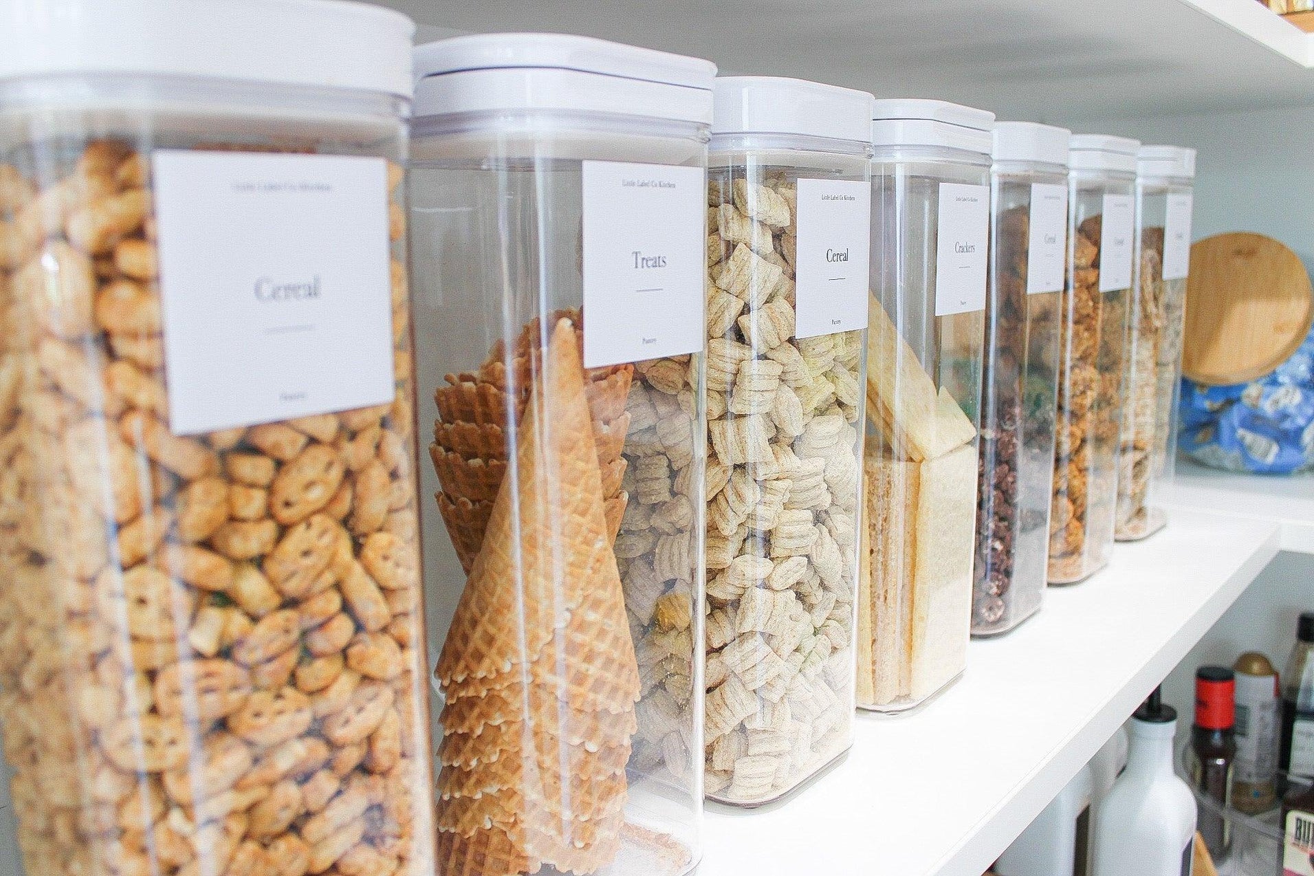 Pantry Stickers (114 Labels) Black or White — Little Label Co