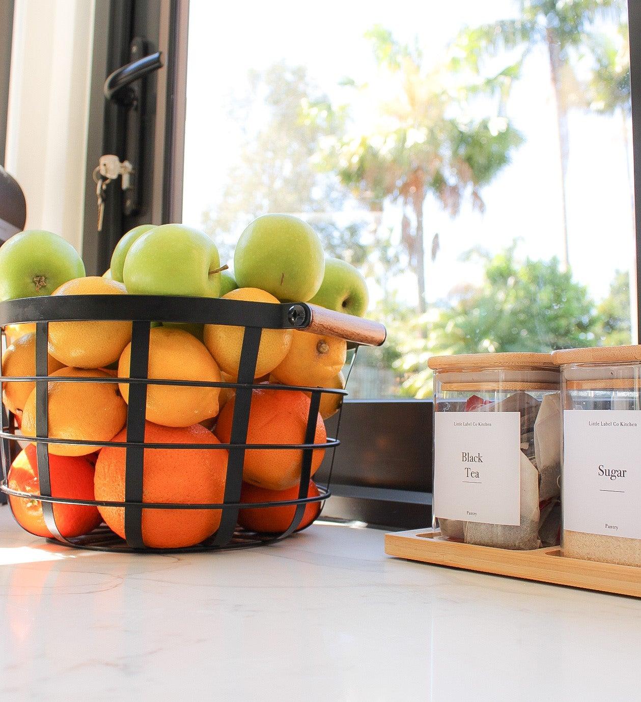 Pantry Stickers (114 Labels) Black or White — Little Label Co