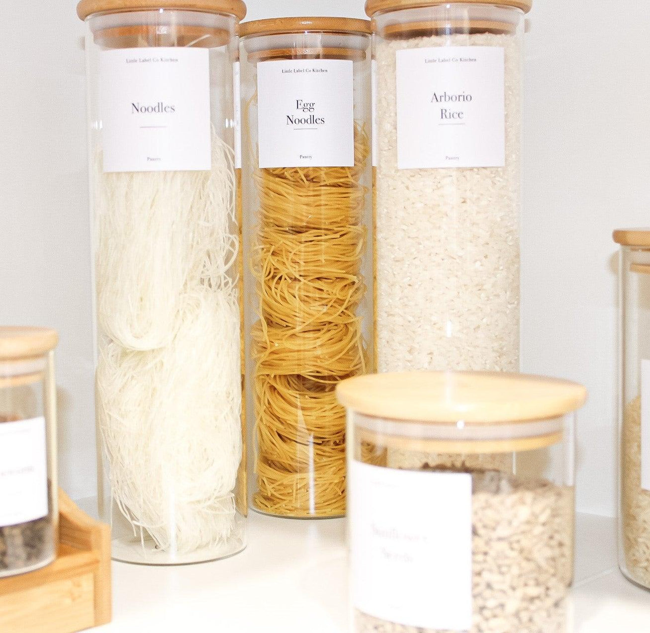 Pantry Stickers (114 Labels) Black or White — Little Label Co