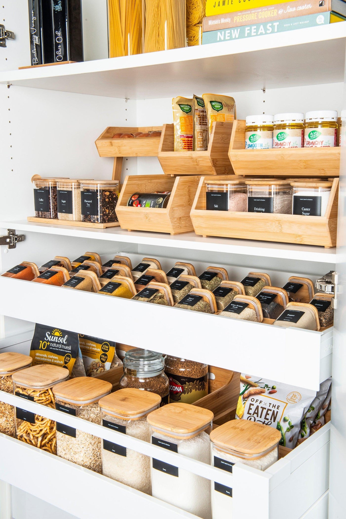 Pantry Stickers (114 Labels) Black or White — Little Label Co