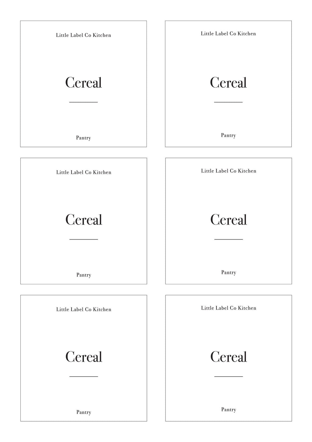 Peal and Stick our Pre-Printed Sticker Labels for all Spaces at Home ...