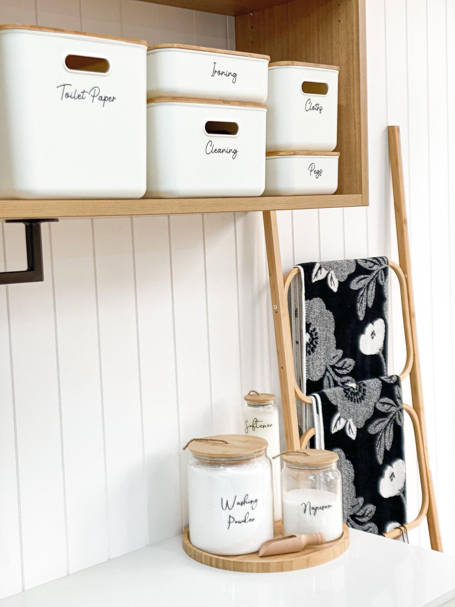 Storage Container with Bamboo Lid - Jumbo - Little Label Co