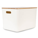 Storage Container Jumbo with Bamboo Lid for Home Organisation — Little ...