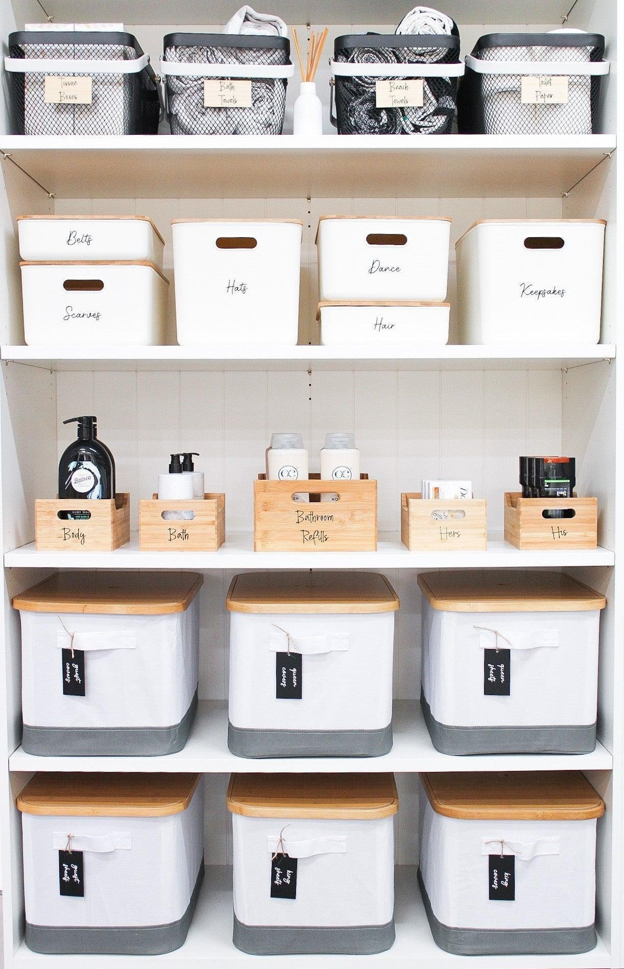 Storage Container with Bamboo Lid - Jumbo - Little Label Co